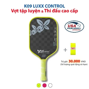 Vợt Pickleball Kingtek K09 Luxx Control 16mm Carbon 18K